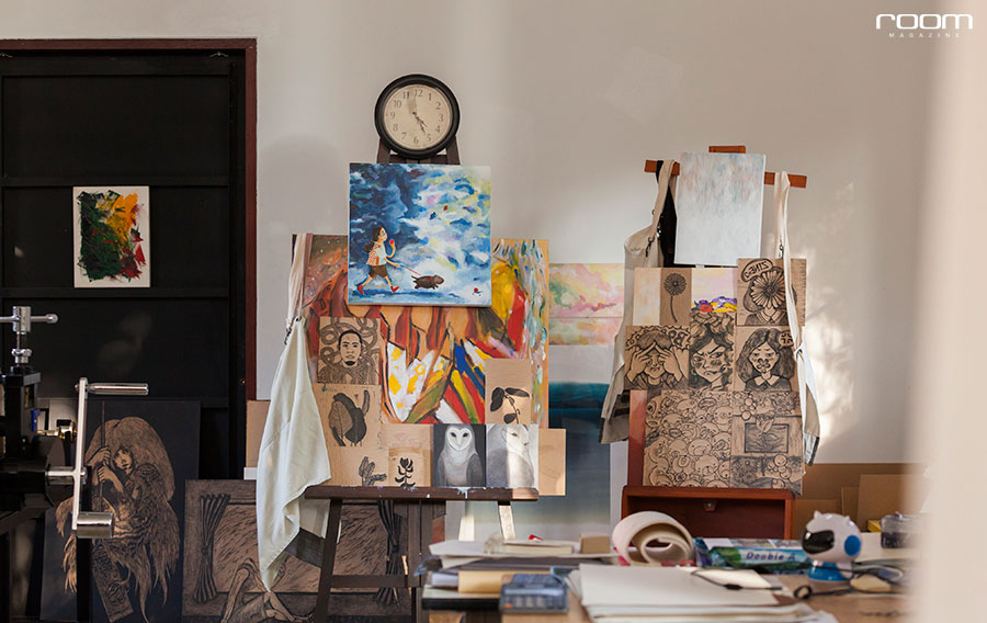 สตูดิโอ งานภาพพิมพ์แสนอบอุ่น : Detales Studio Art gallery and Bistro