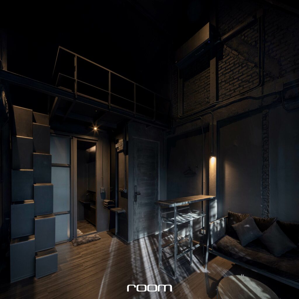 NIN BAR & CAFÉ ที่พักเชียงใหม่ สัมผัสความสงบในที่พักสีดำ - room